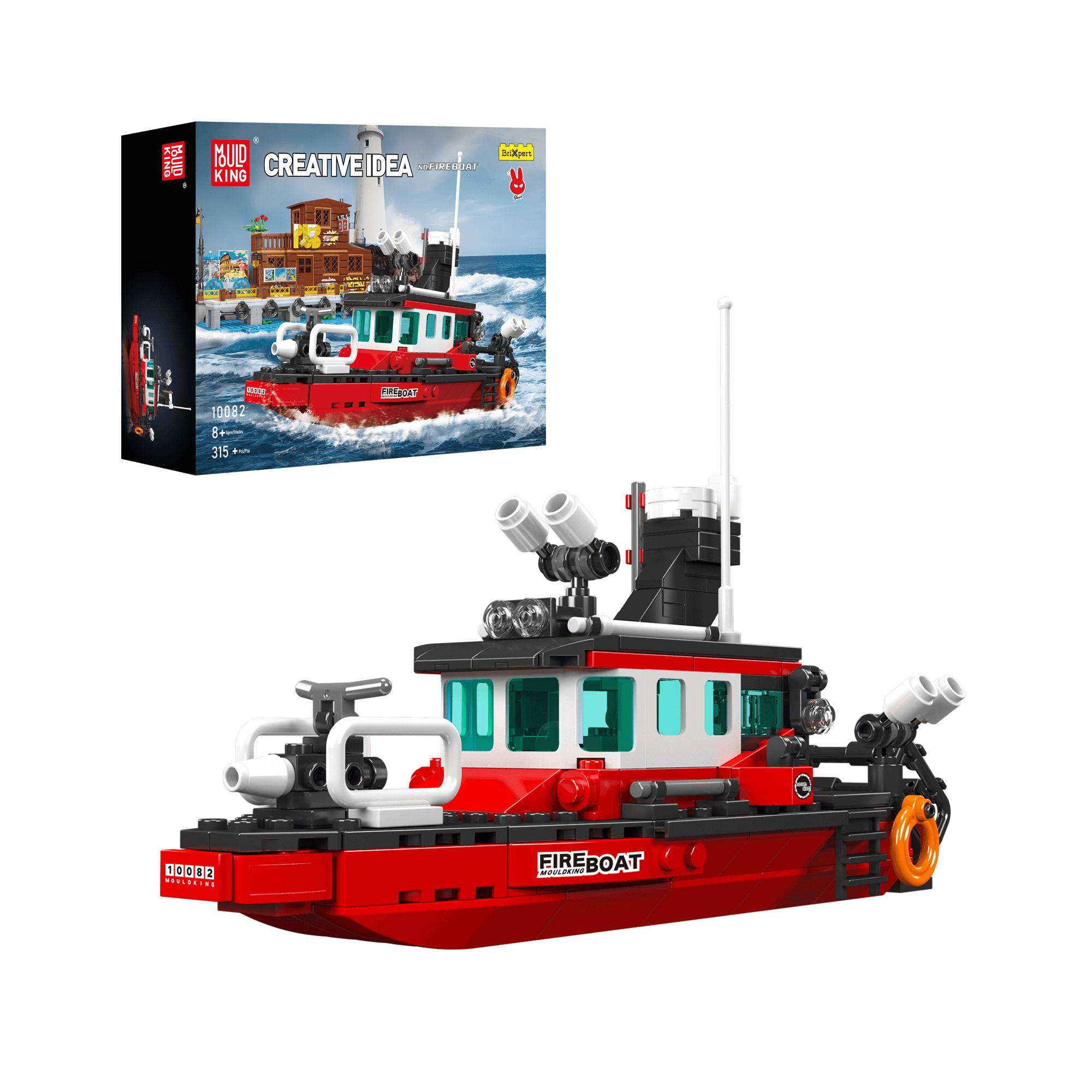 Mould King 10082 Fireboat Building Set | 315 Pcs – Mould King Corp