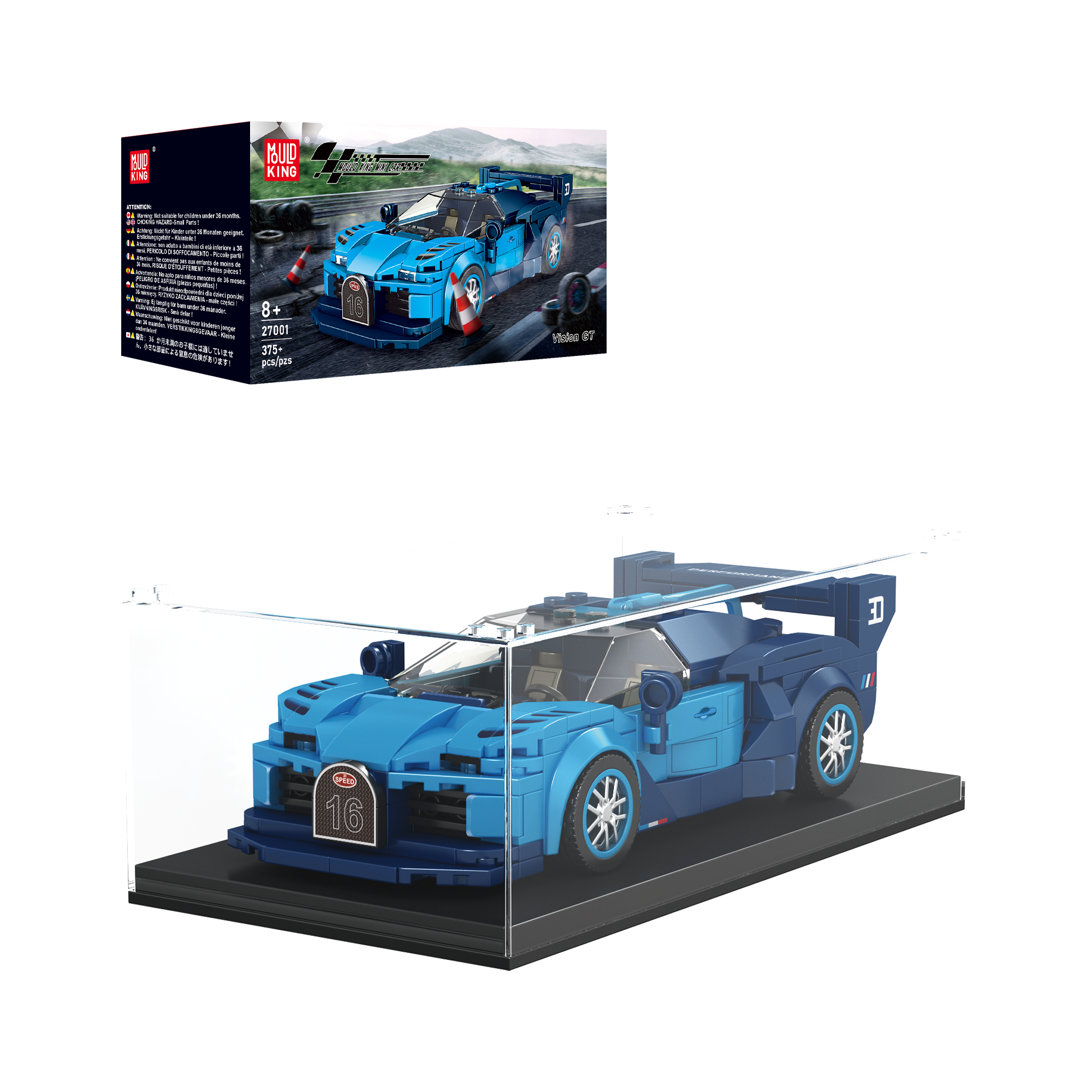 Mould King 27001 Vision GT Mini Sports Car Building Set | 336 PCS – Mould King Corp