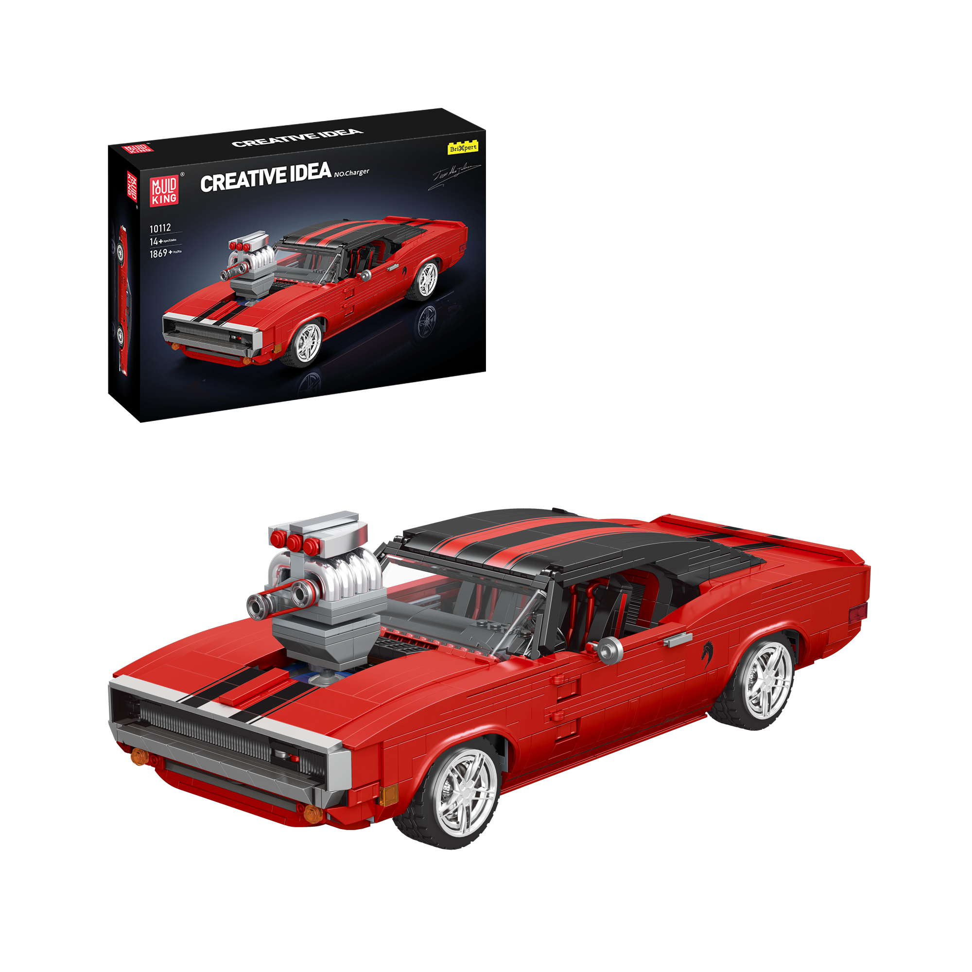 Mould King 10112 Charger Car Model Building Set | 1,869 Pcs – Mould ...