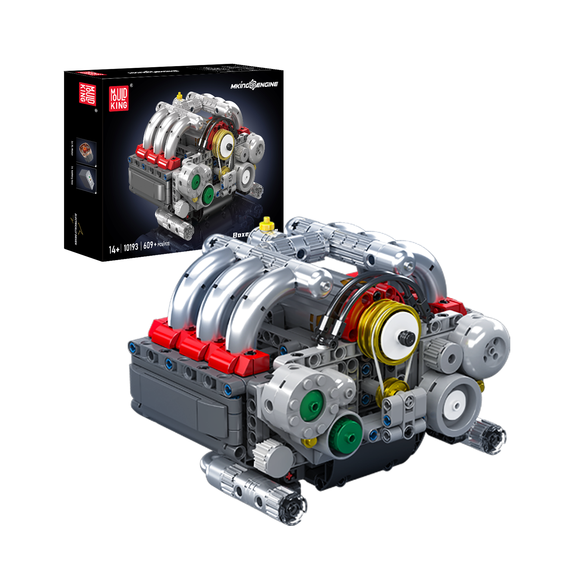 Mould King 10193 Flat-6 Engine Model Building Set | 609 Pcs – Mould ...