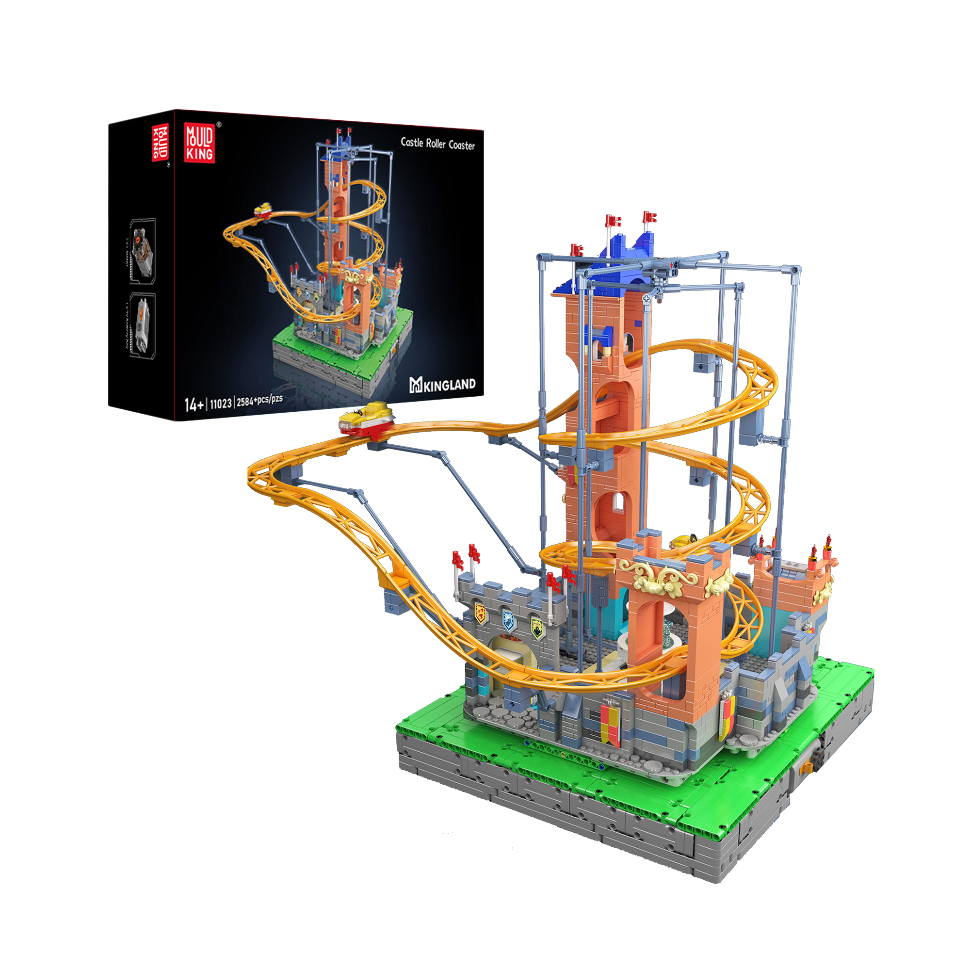 Mould King 11023 Castle Roller Coaster Building Set | 2,584 Pcs – Mould ...