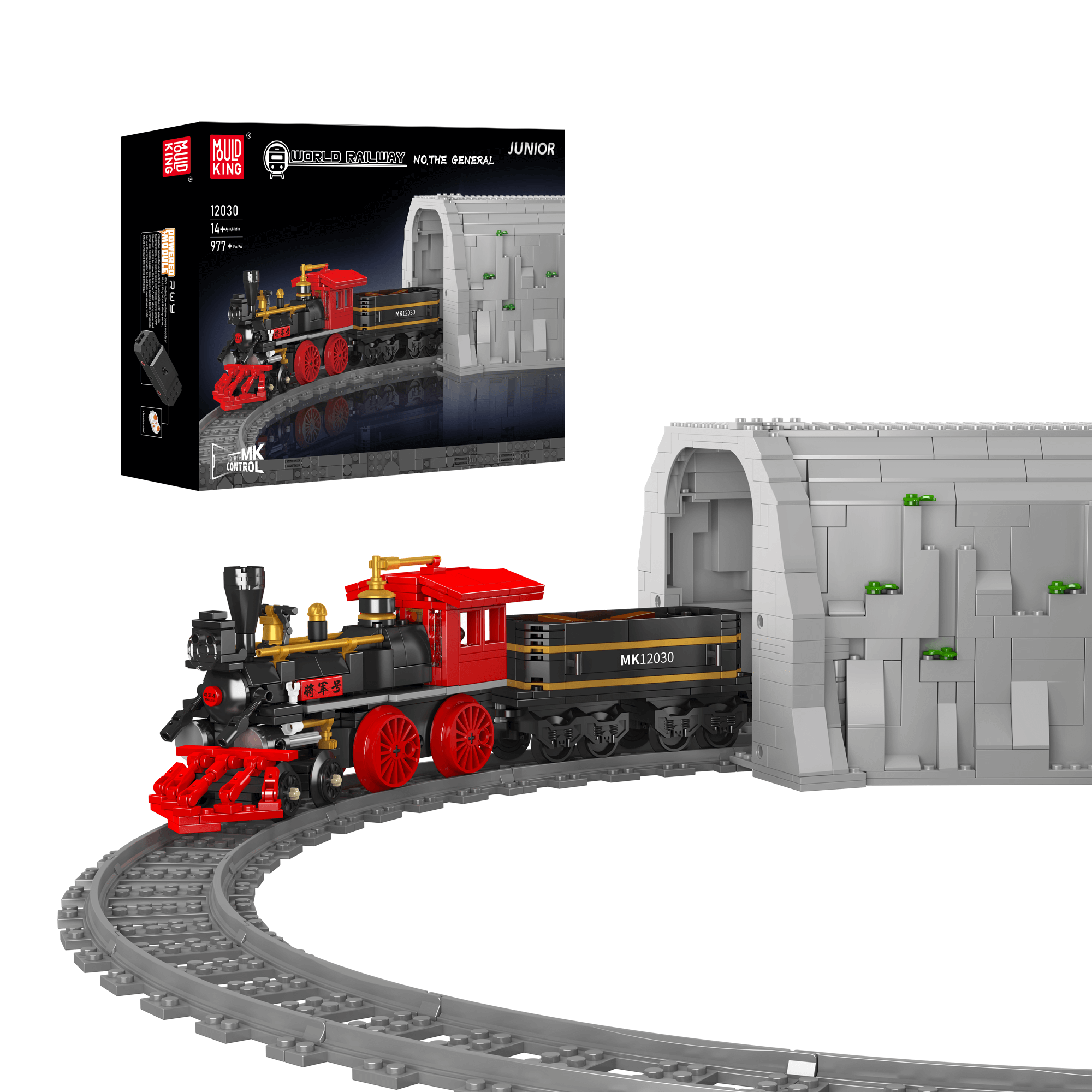 Mould King 12030 The General Locomotive Building Set | 977 Pcs – Mould ...