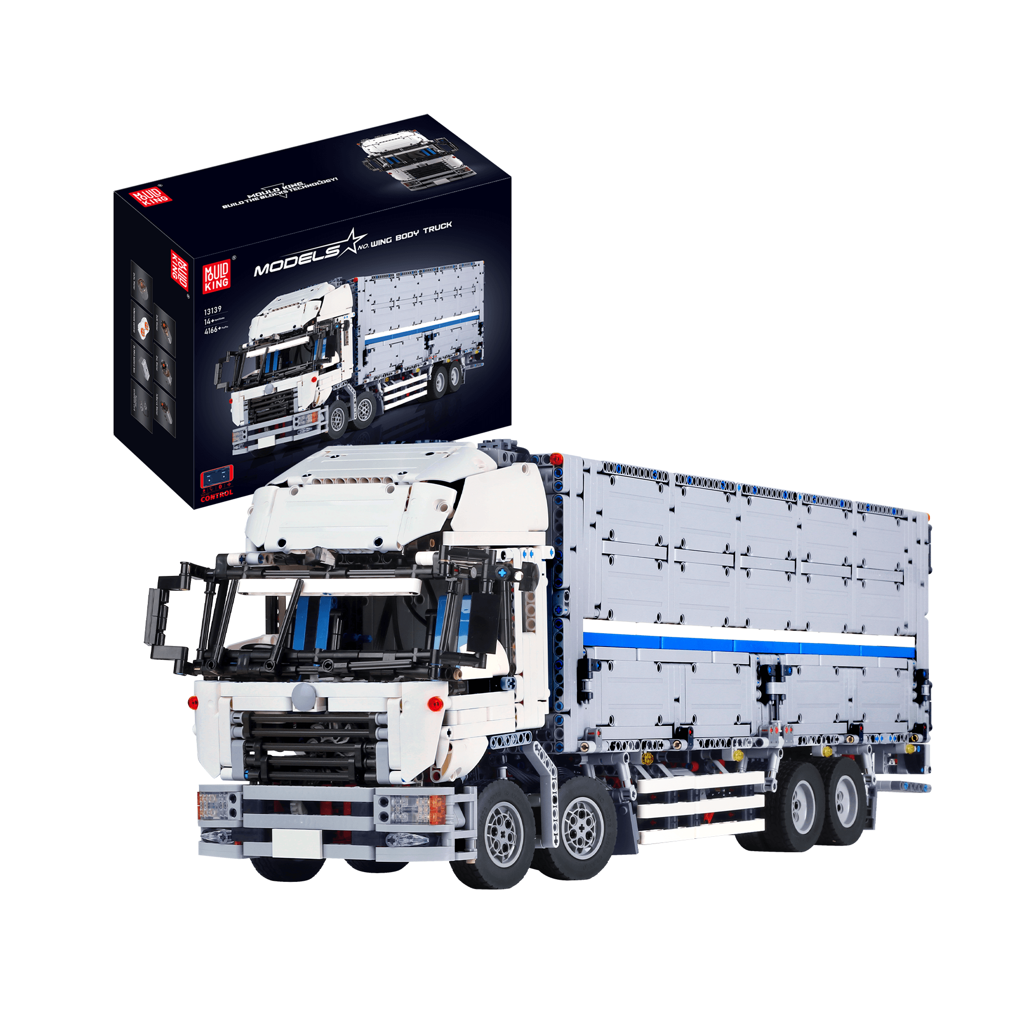Mould King 13139 Remote Controlled Cargo Truck Building Set | 4,166 Pc ...