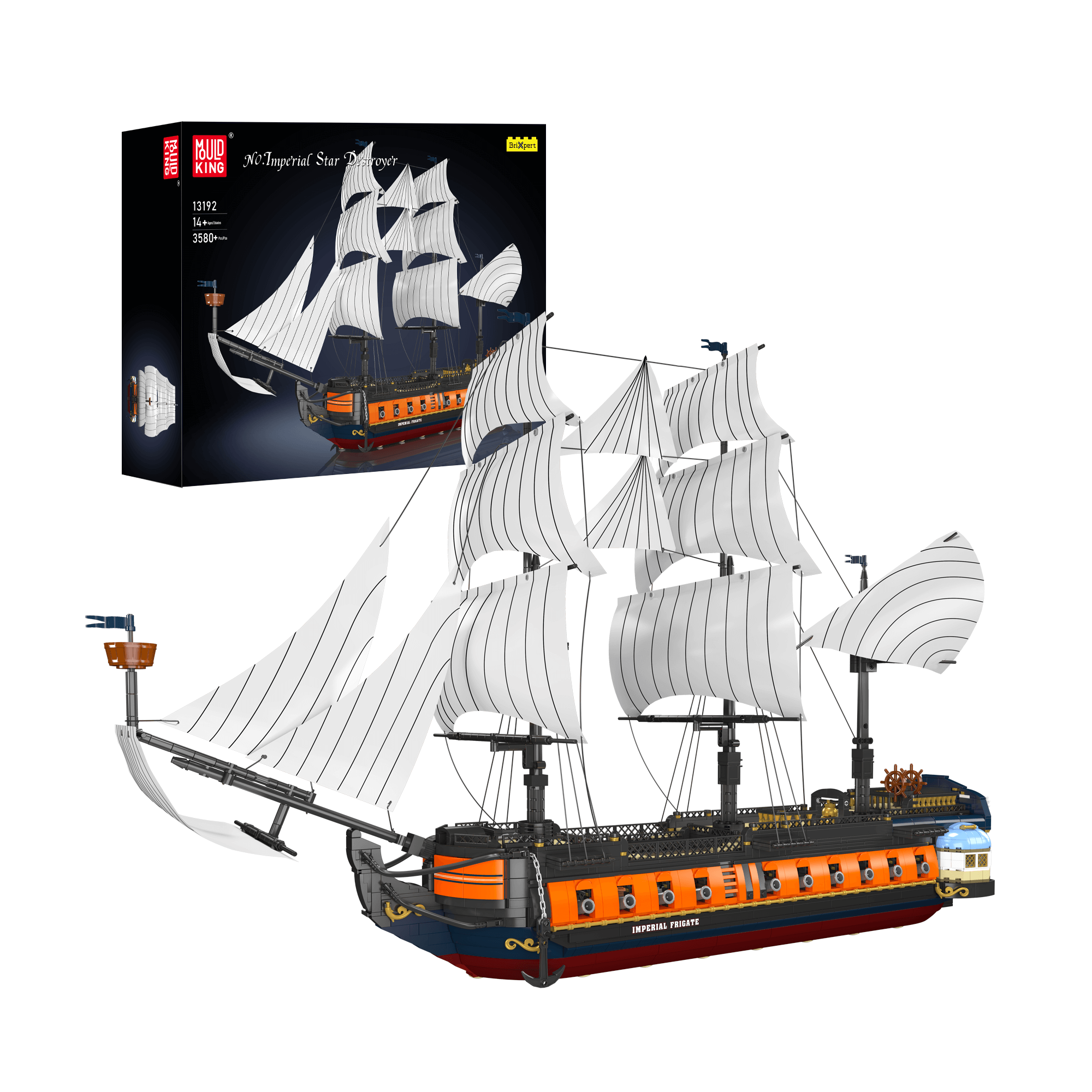 Mould King 13192 Imperial Frigate Model Building Set | 3,580 Pcs ...