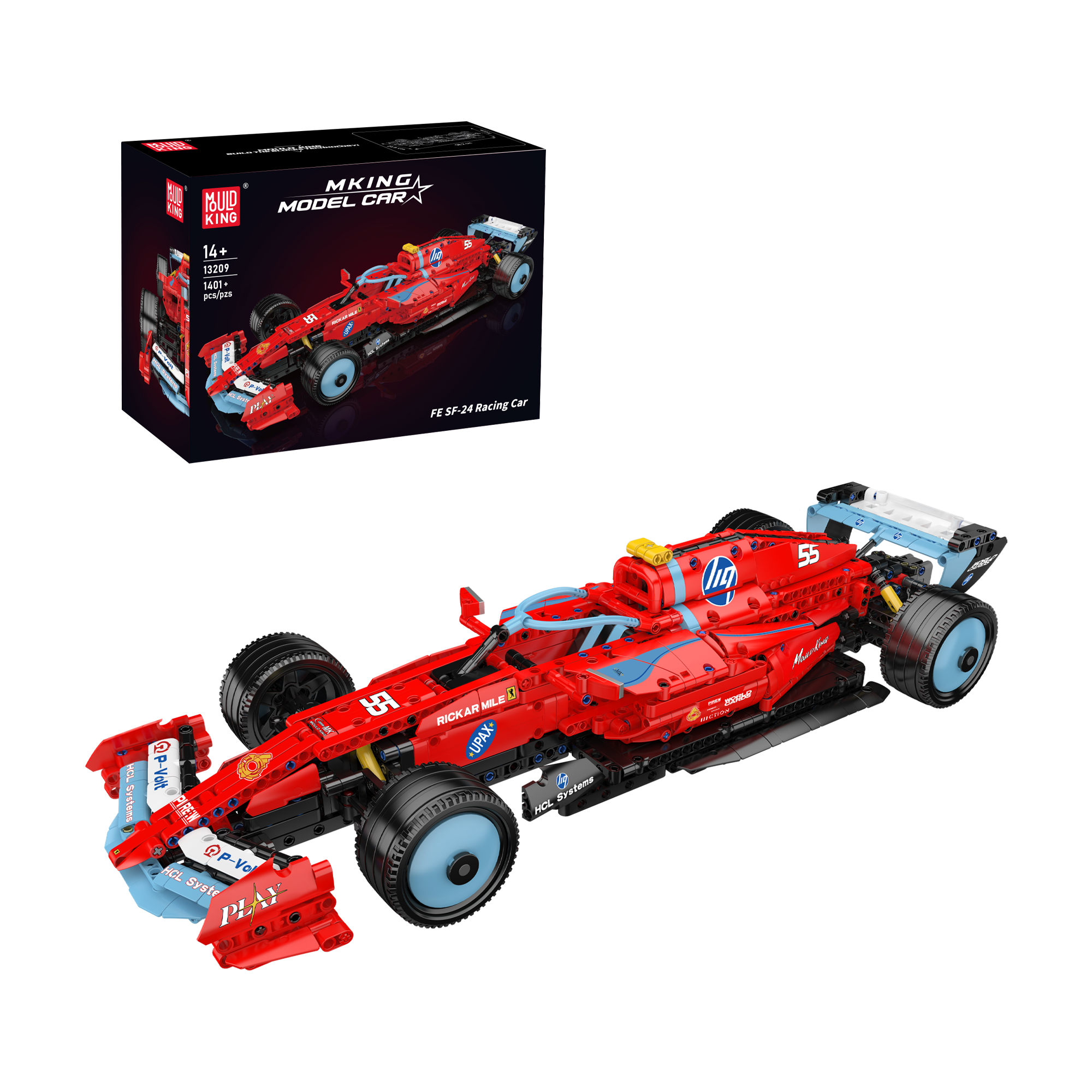 Mould King 13209 SF-24 Racing Car Model Building Set | 1,401 Pcs ...