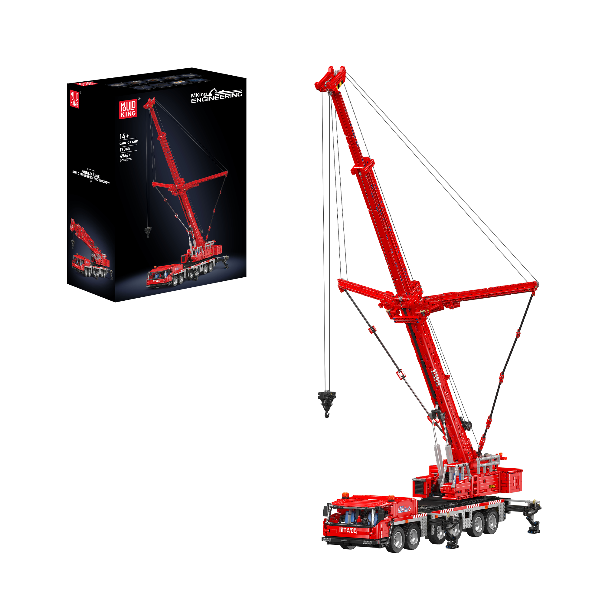 Mould King 17065 Remote Controlled GMK Mobile Crane Building Set | 4,5 ...