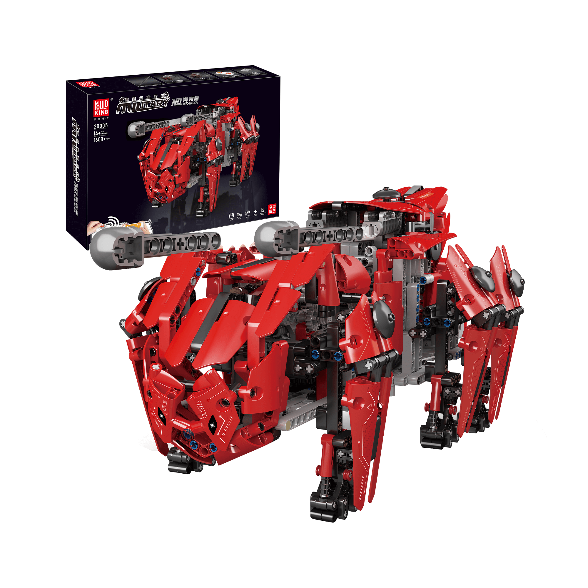 Remote Controlled Battle Hexapod Building Set 20005 | MOULD KING ...