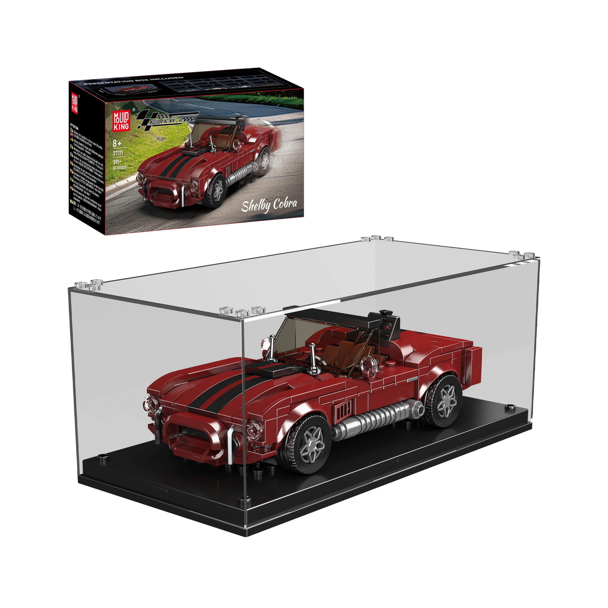 Mould King 27111 Shelby Cobra 427 Roadster Building Set | 395 Pcs ...