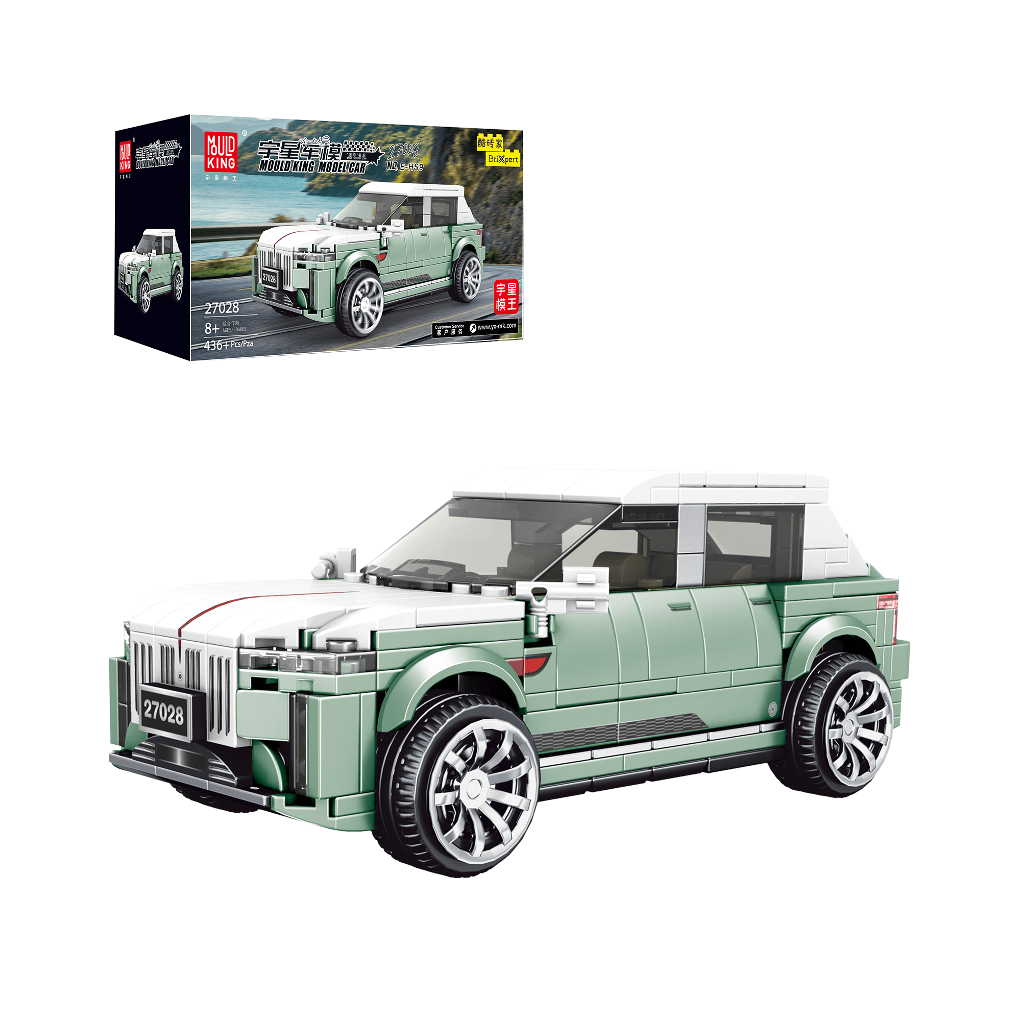 Mould King 27028 E-HS9 Car Model Building Set | 436 PCS – Mould King Corp